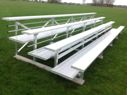 4 TIER – Aluminum Double Step Bleachers | Laurentian Athletics ...